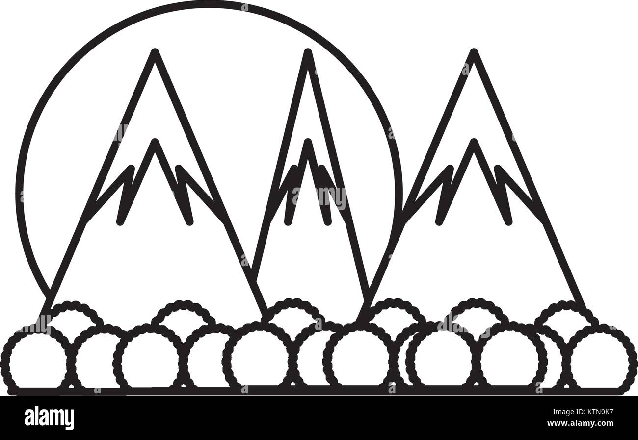 cartoon alps landscape Stock Vector Image & Art - Alamy