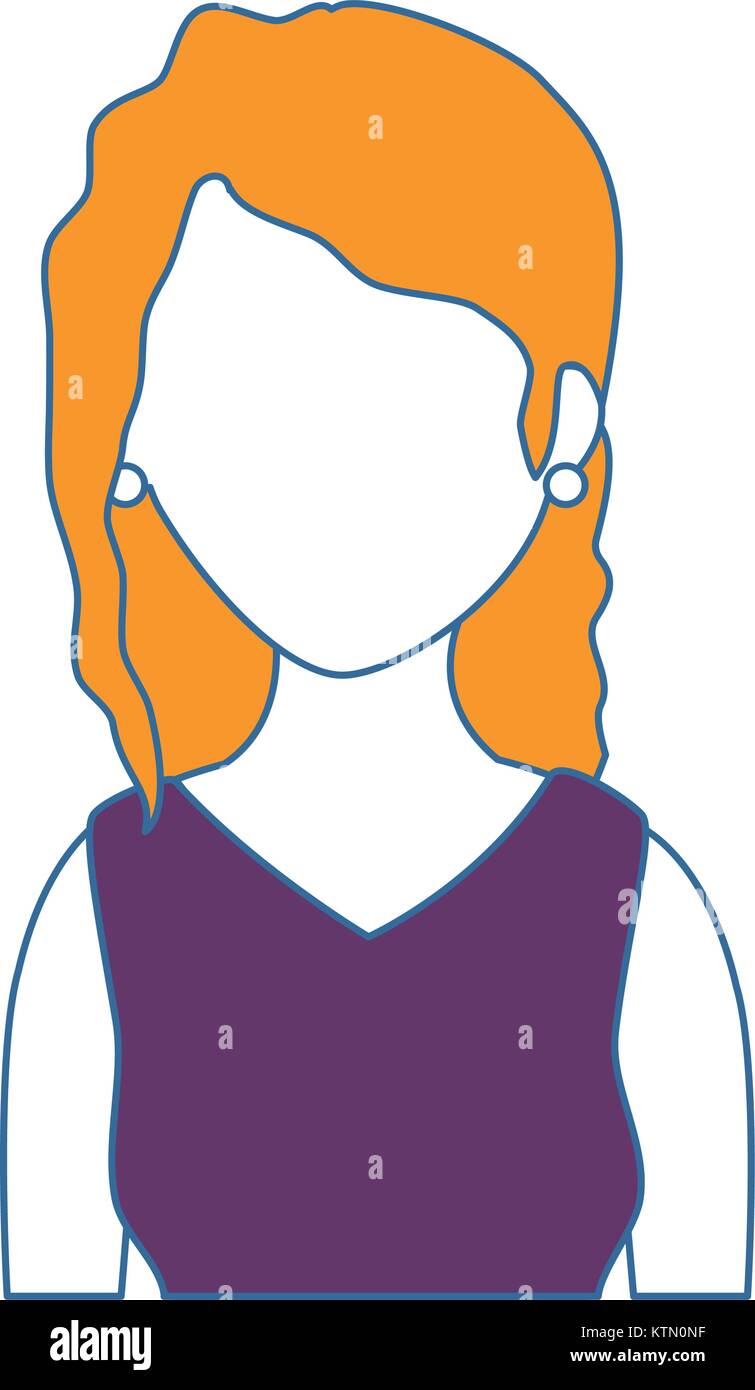 beautiful woman avatar character vector illustration design Stock ...