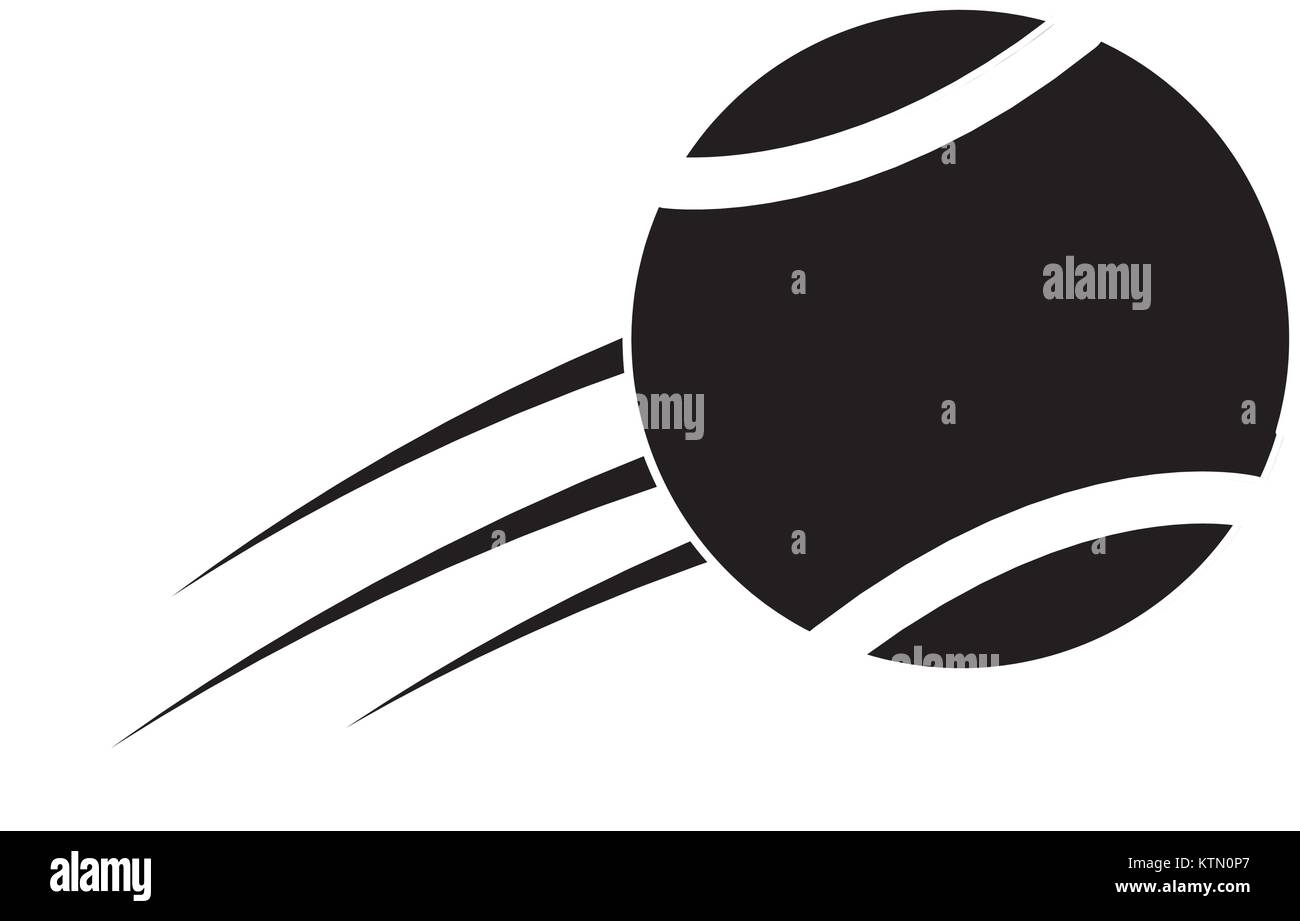flying tennis ball fast sport icon vector illsutration Stock Vector ...