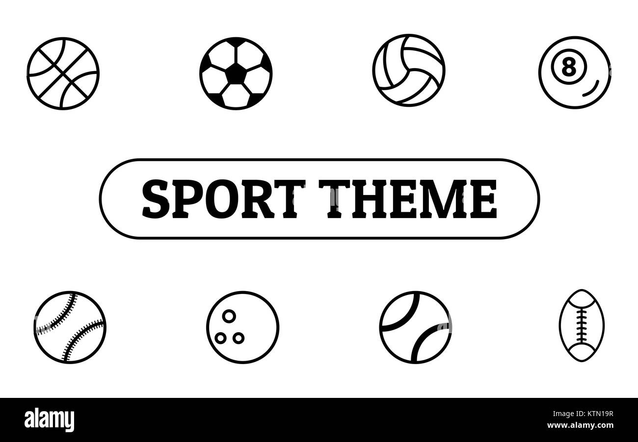 Tennis theme Stock Vector Images - Alamy