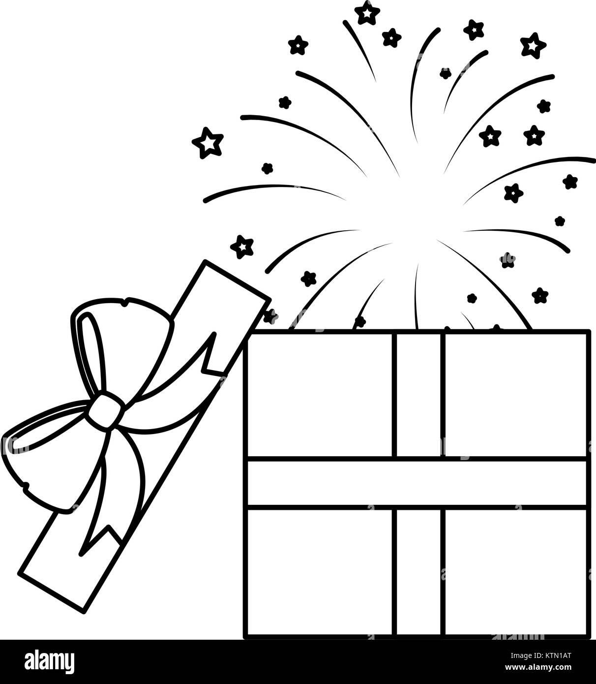 Gift box explosive surprise vector hi-res stock photography and images ...