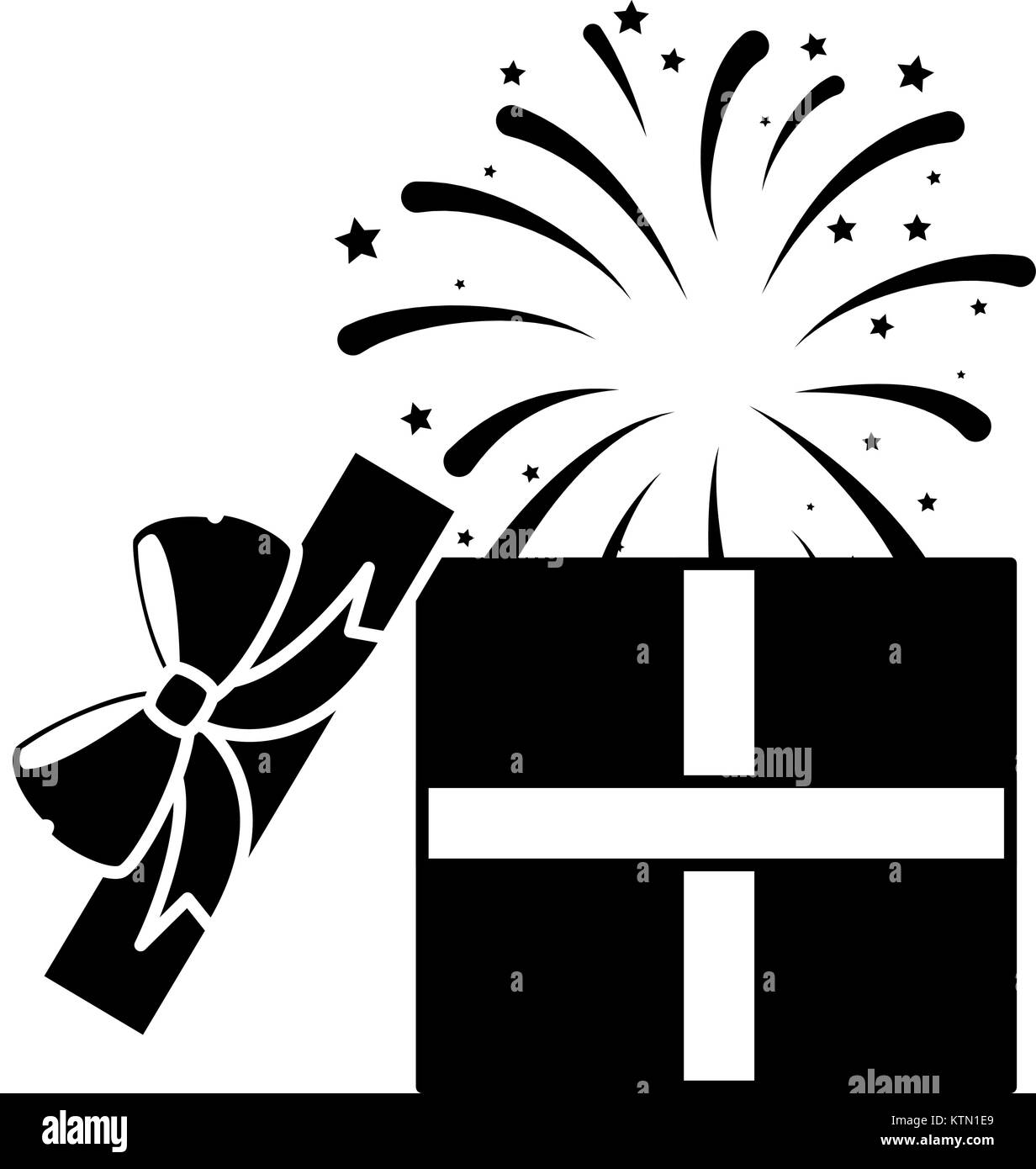 Gift box explosive surprise vector hi-res stock photography and images ...