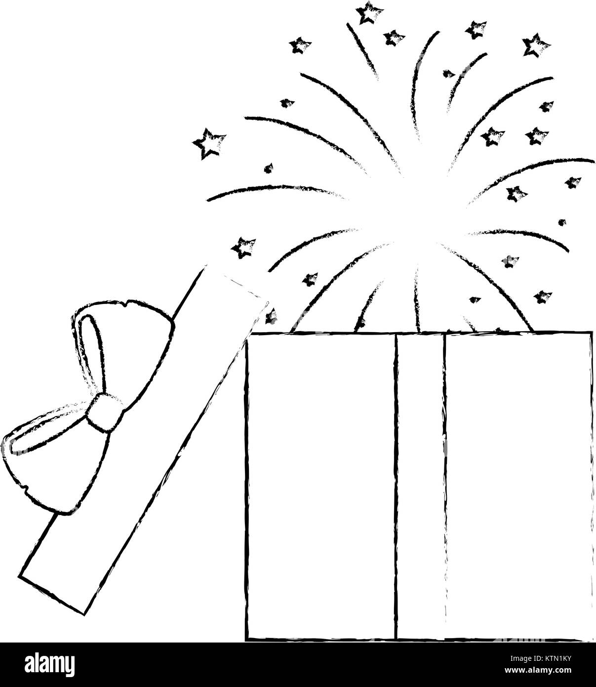 Gift box explosive surprise vector hi-res stock photography and images ...