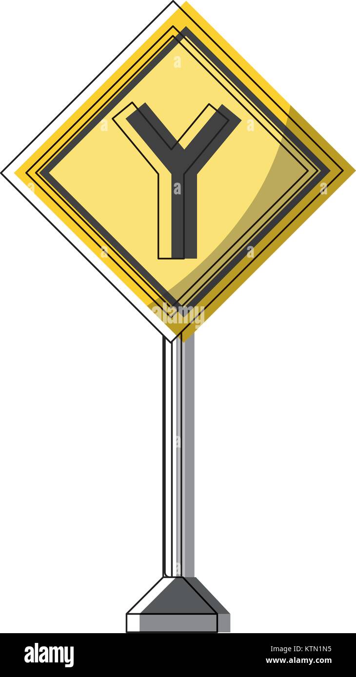 Y Intersection Sign