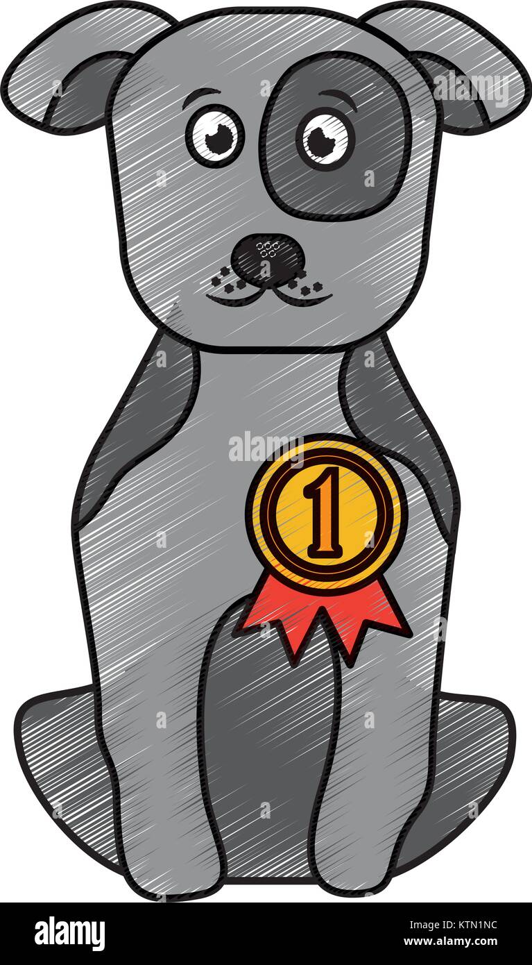 First place dog illustration hi-res stock photography and images - Alamy