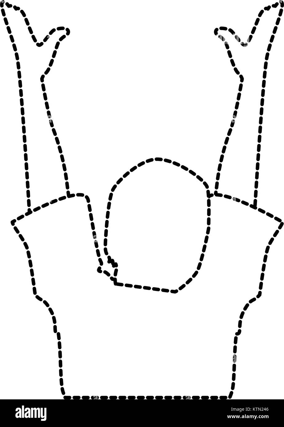 human silhouette with hands up vector illustration design Stock Vector ...