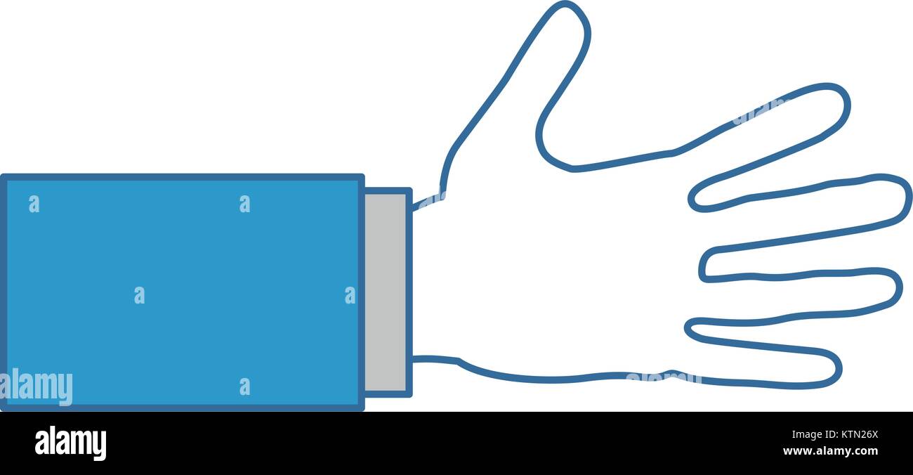 hand human shake isolated icon vector illustration design Stock Vector ...