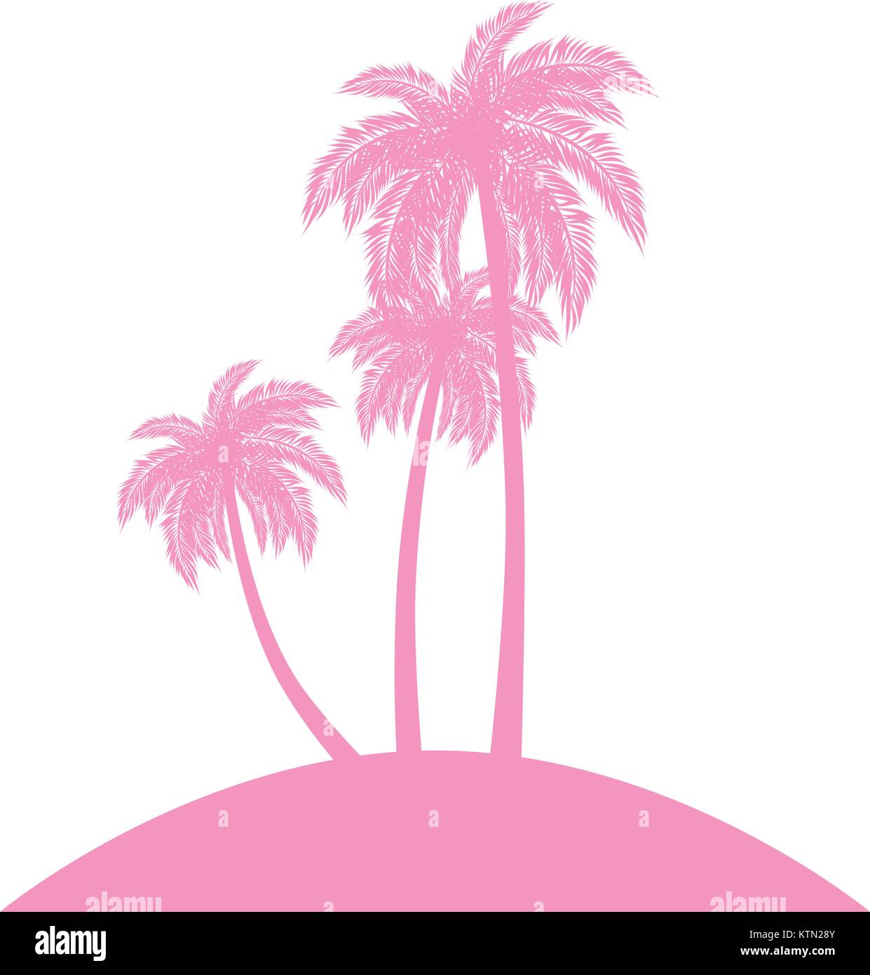 tropical palm trees scene vector illustration design Stock Vector Image ...