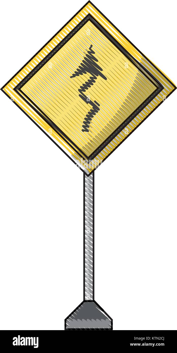 warning road signs design Stock Vector Image & Art - Alamy