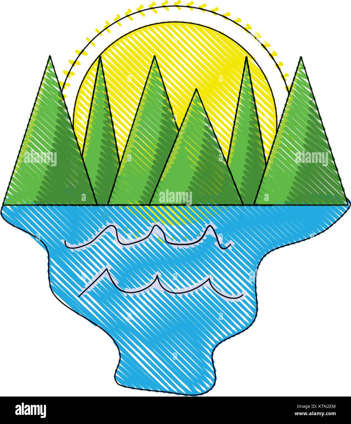 cartoon mountains landscape Stock Vector Image & Art - Alamy