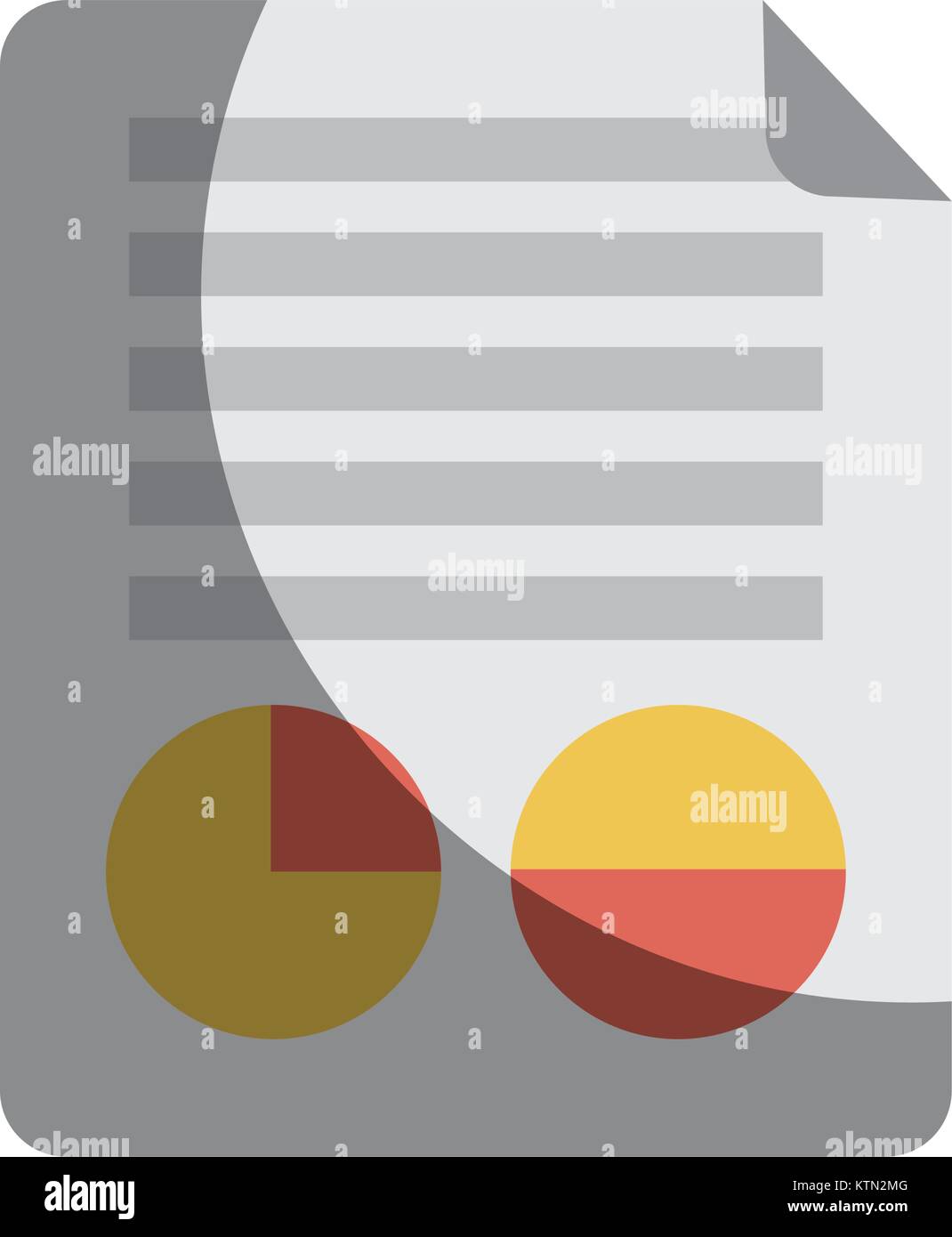 document report presentation diagram financial vector illustration ...