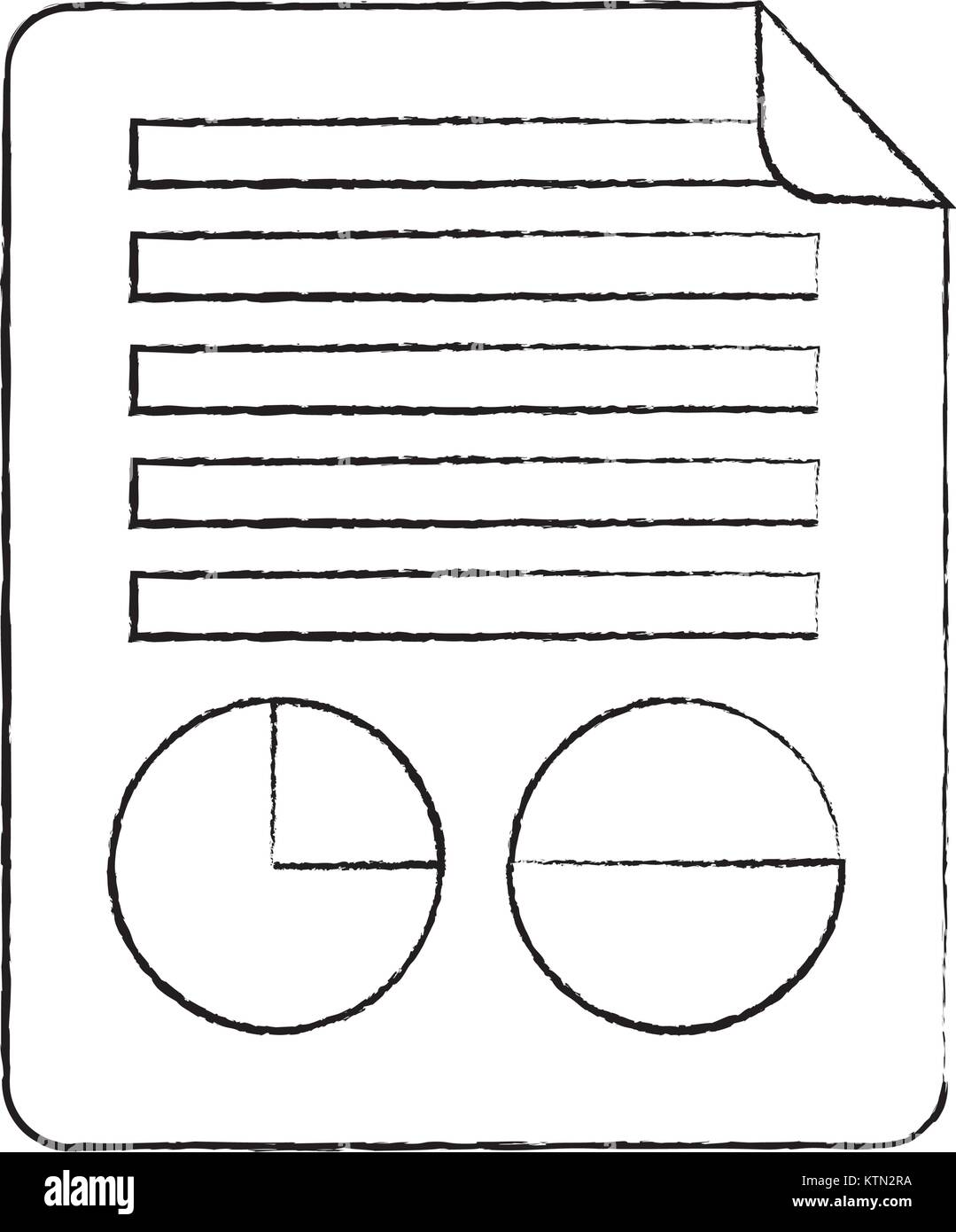 document report presentation diagram financial vector illustration ...