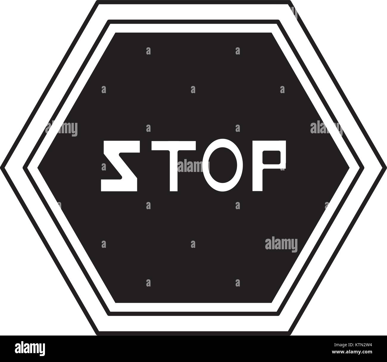 stop sign icon Stock Vector Image & Art - Alamy