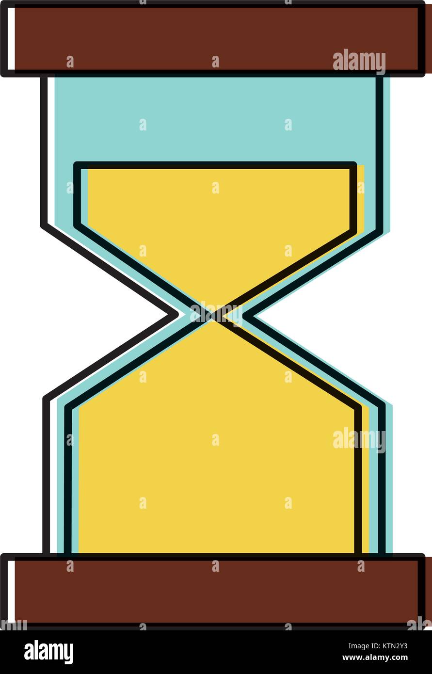 hour glass clock business time vector illustration Stock Vector Image ...