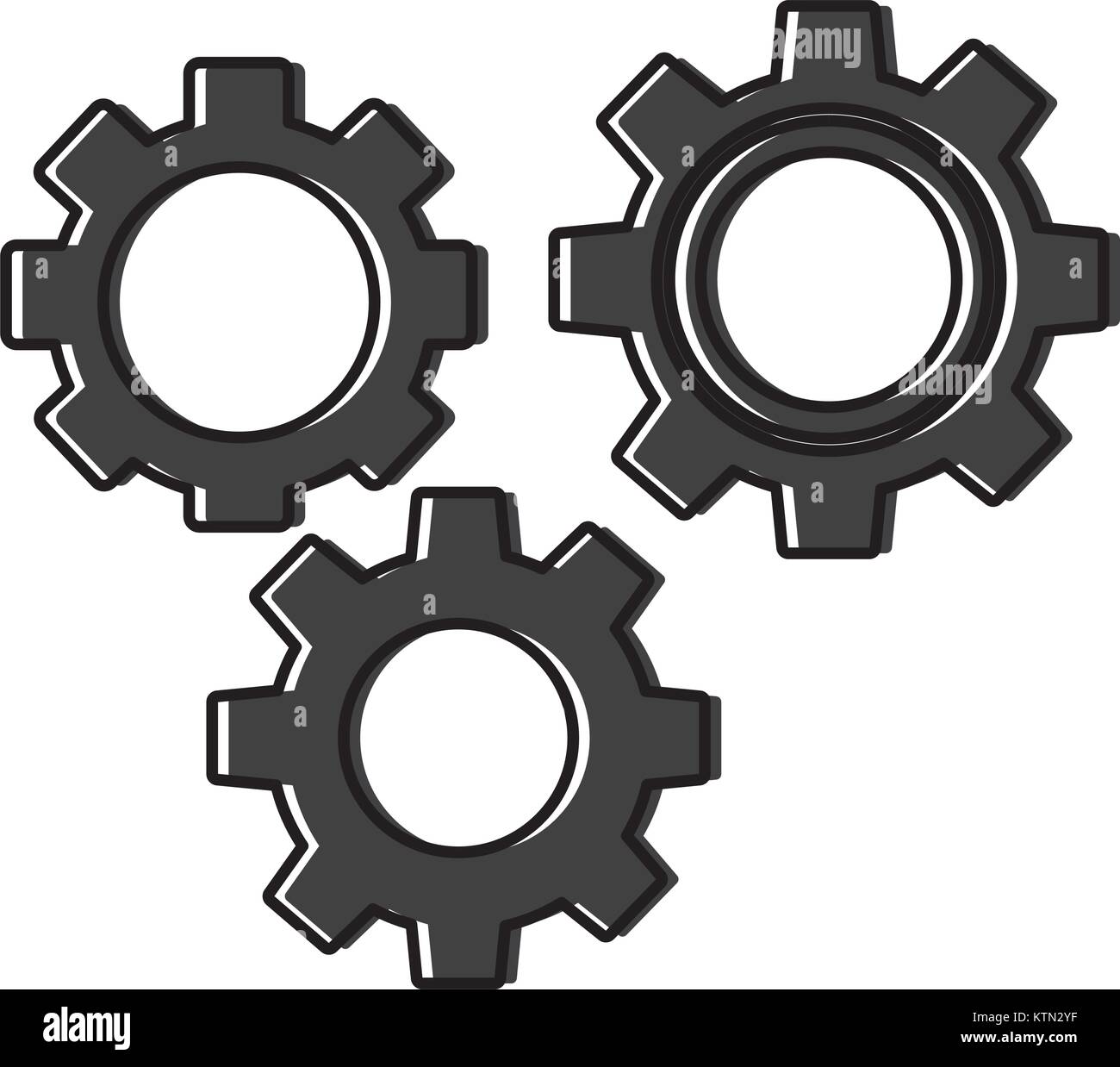 business gear cooperation team work concept vector illustration Stock ...