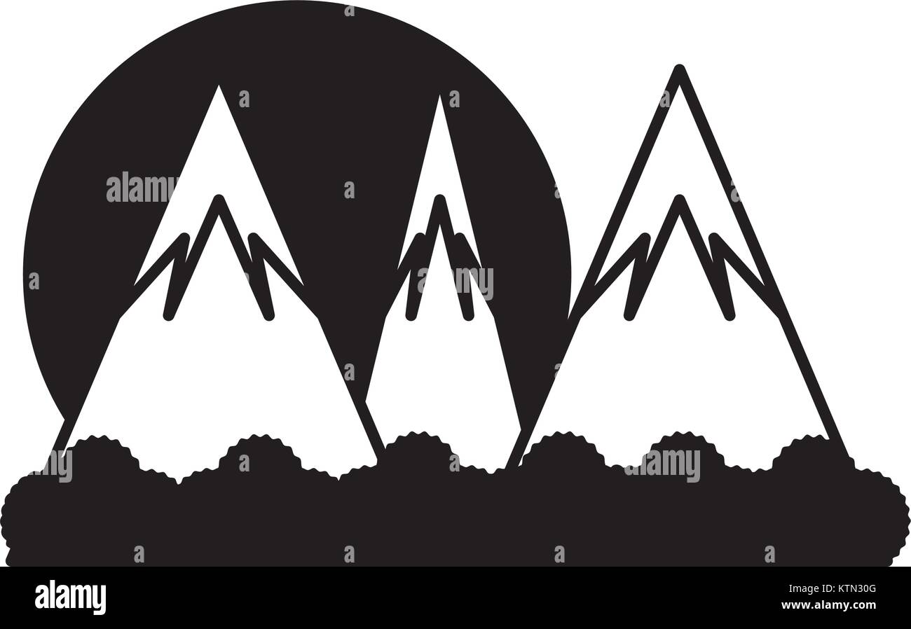 cartoon alps landscape Stock Vector Image & Art - Alamy