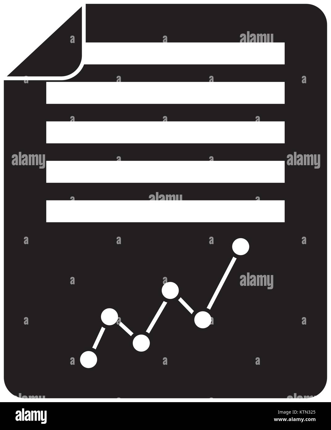 document paper business graph diagram vector illustration Stock Vector ...