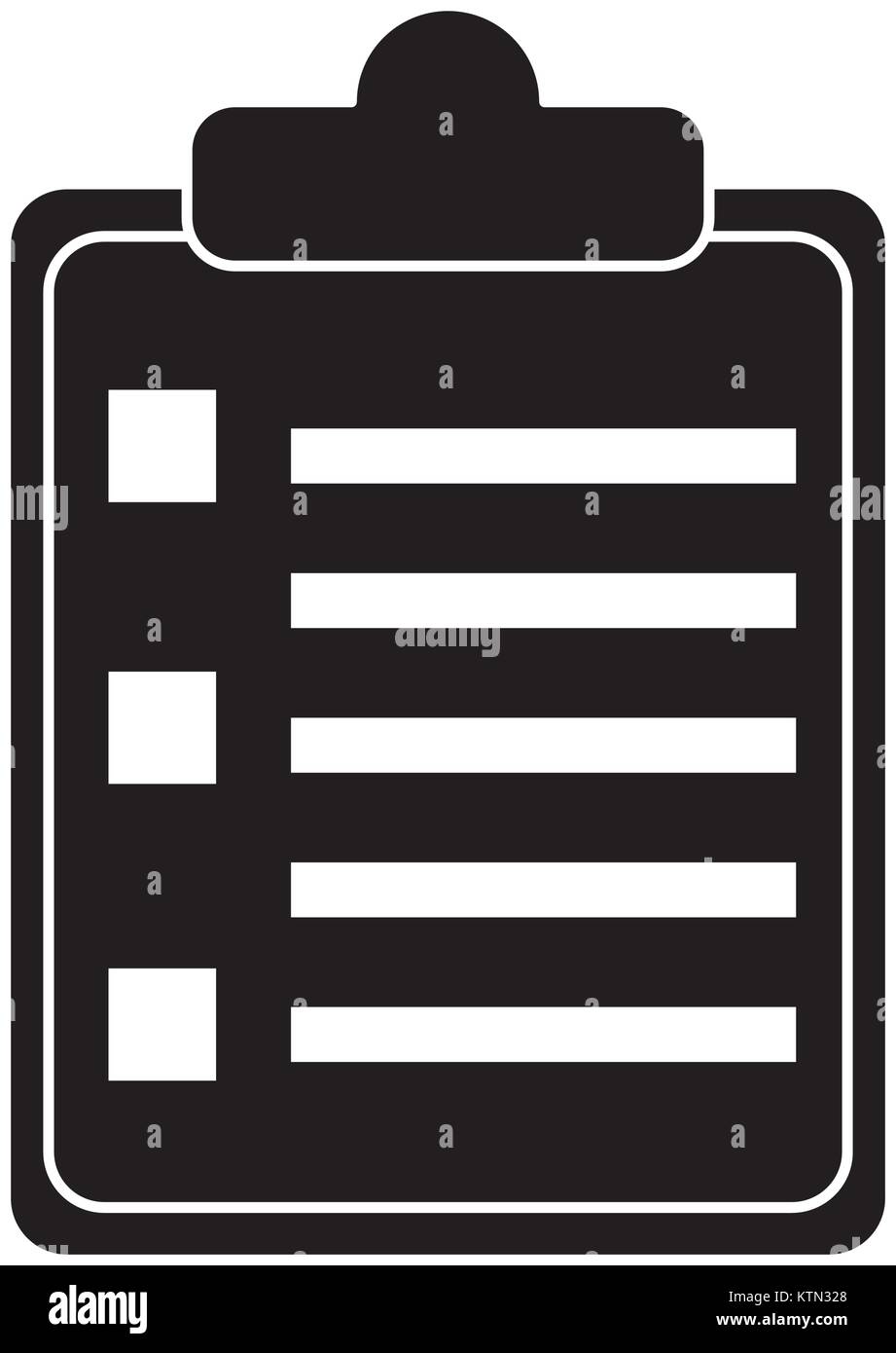 business clipboard report sheet document vector illustration Stock ...