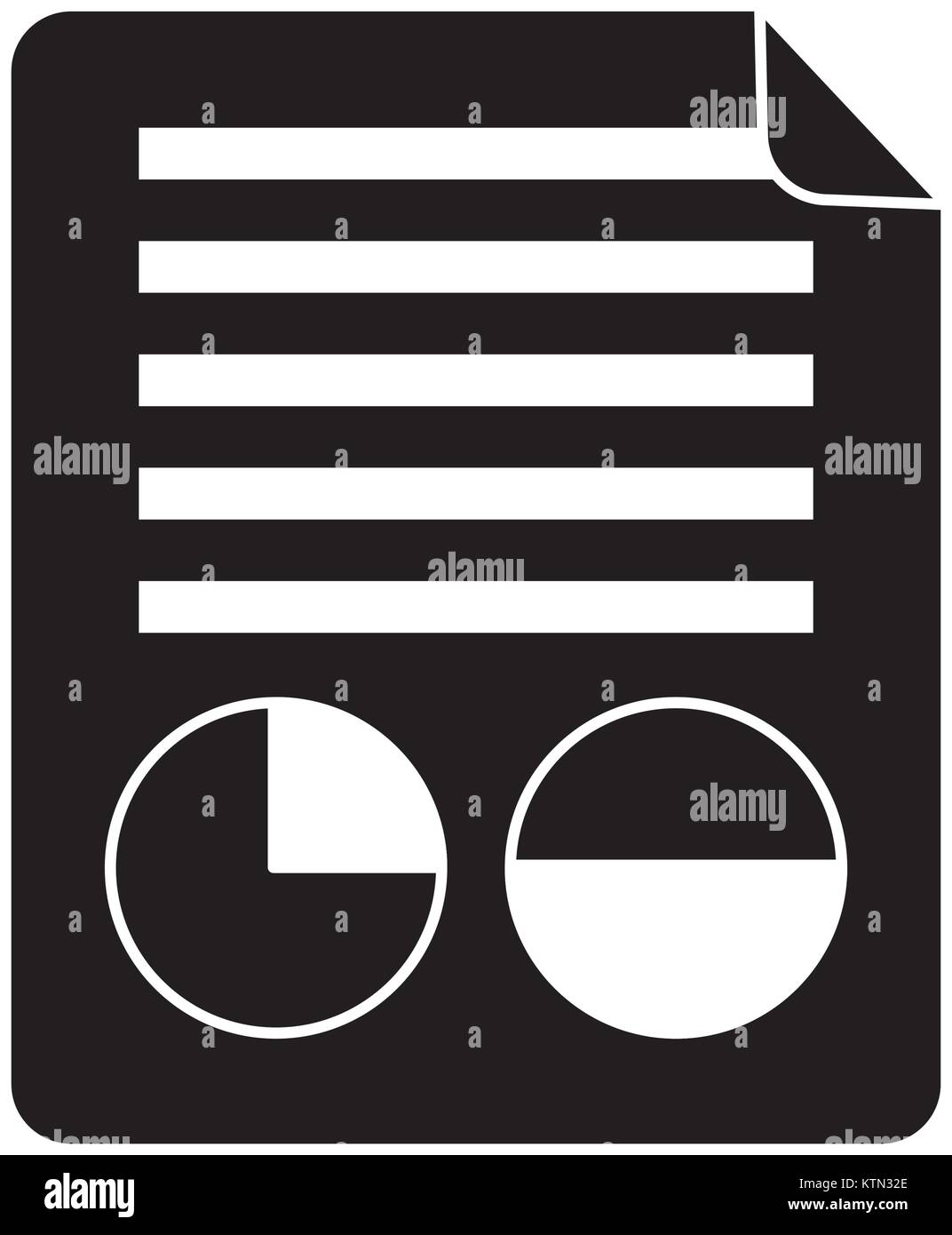 document report presentation diagram financial vector illustration ...