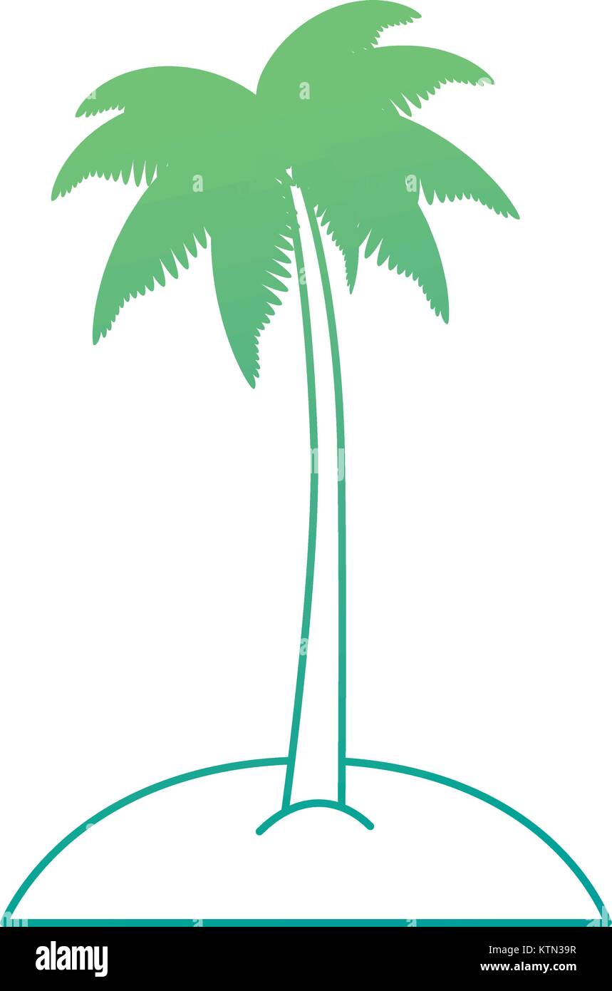tropical palm tree icon vector illustration design Stock Vector Image ...