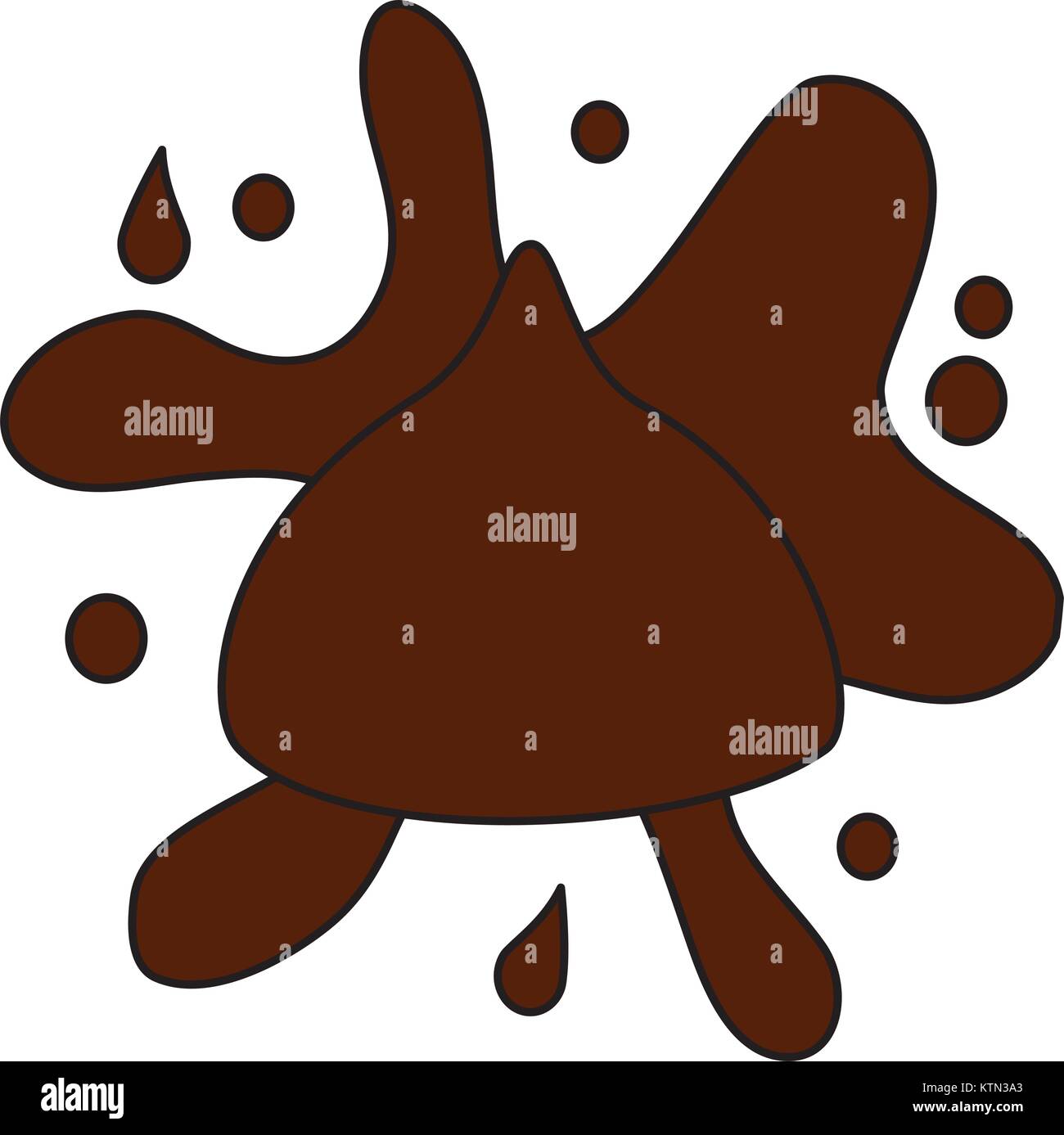 chocolate candy cocoa splash sugar vector illustration Stock Vector ...