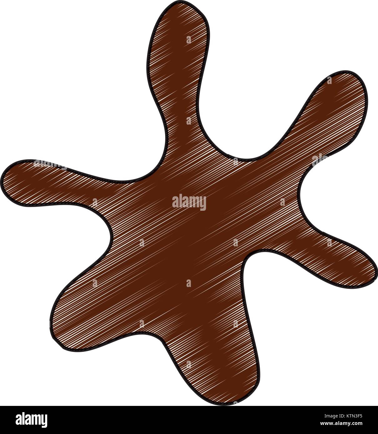 splash chocolate liquid sweet image vector illustration Stock Vector ...