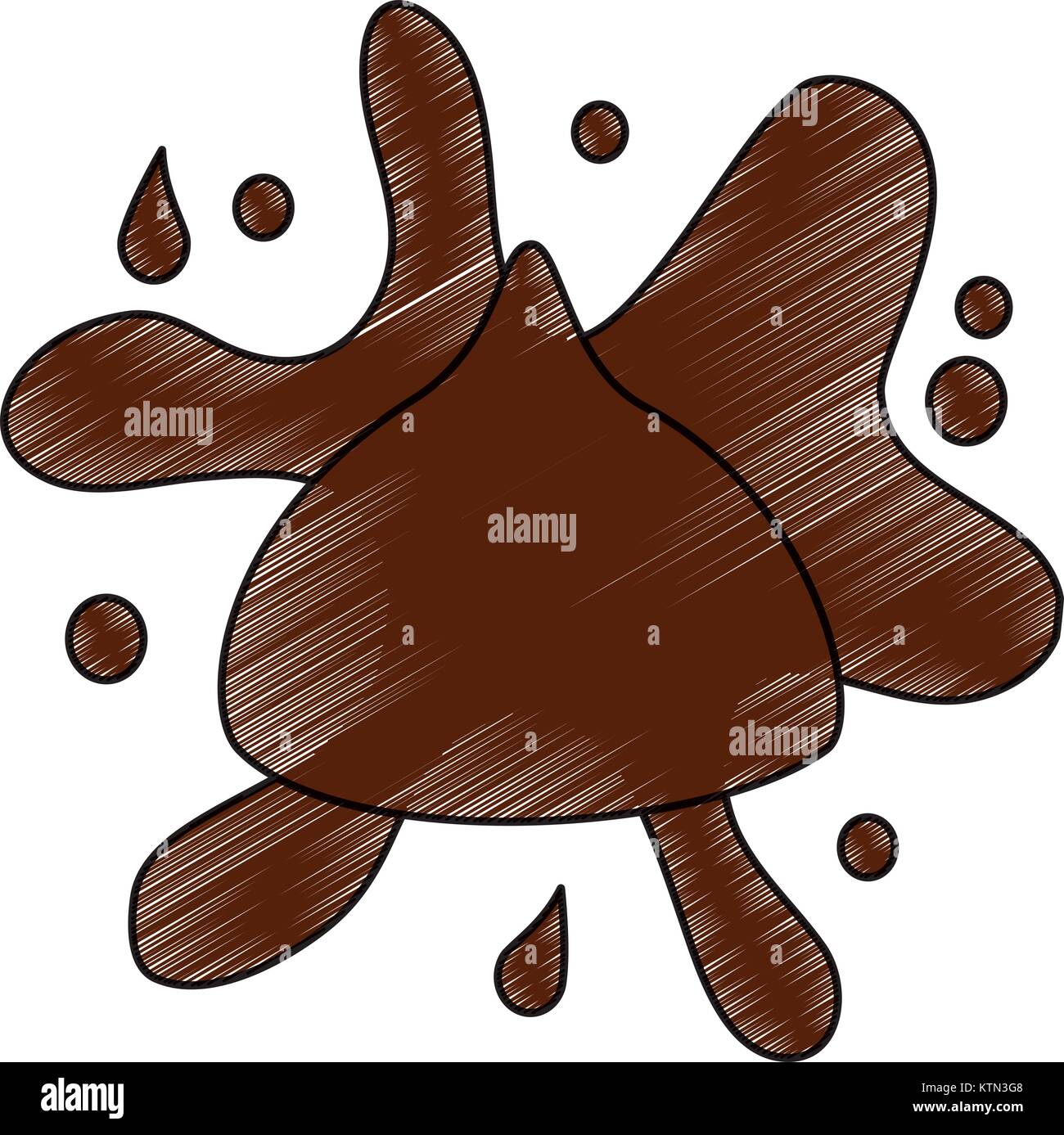 chocolate candy cocoa splash sugar vector illustration Stock Vector ...