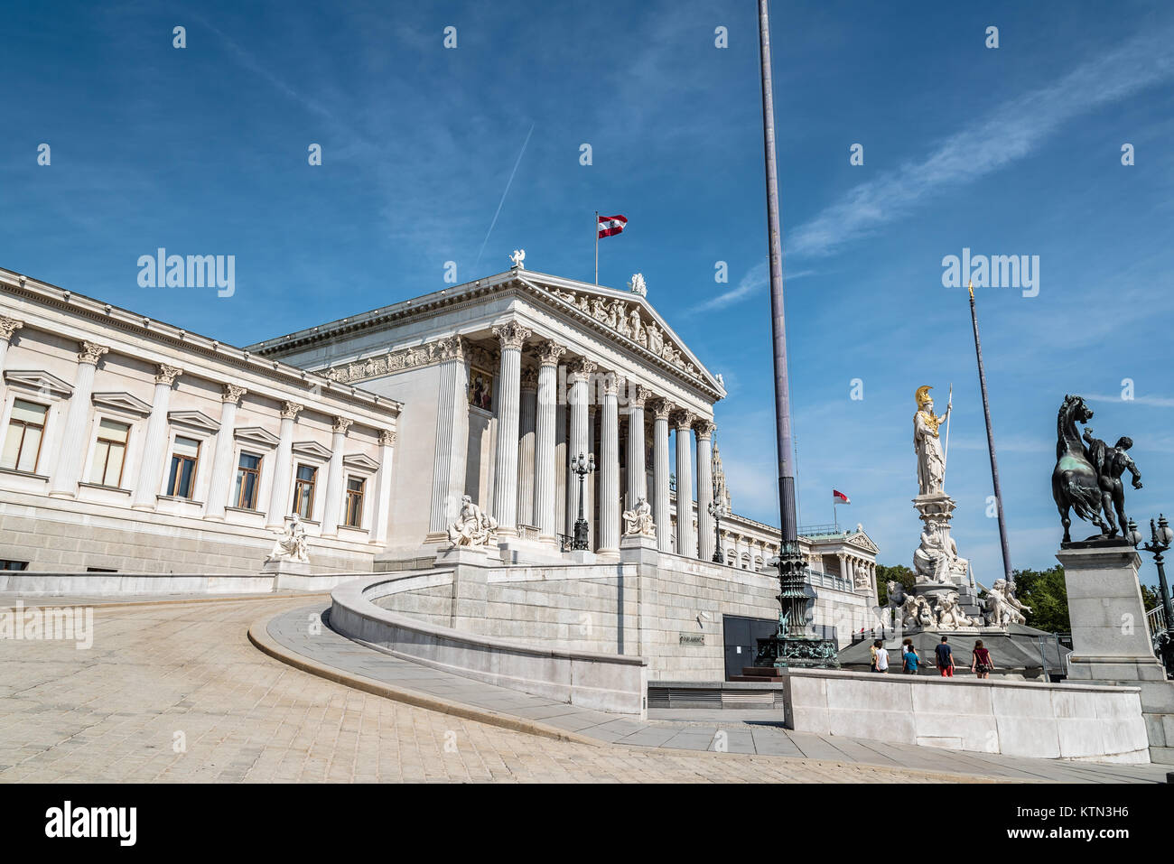 Austrian Parliament Building Stock Photo - Alamy