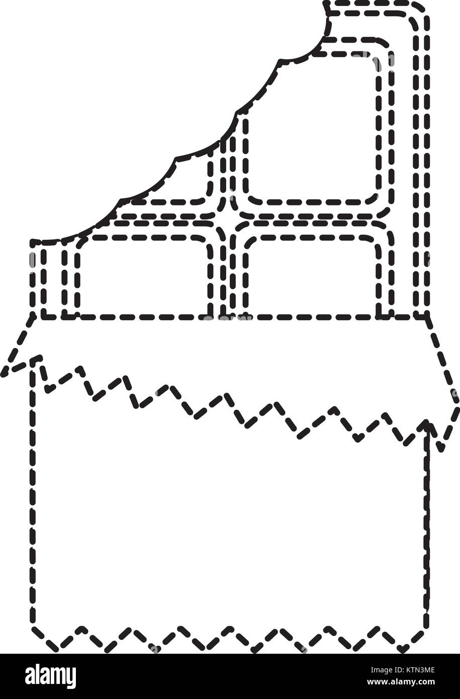 Realistic vector icon chocolate Black and White Stock Photos & Images ...