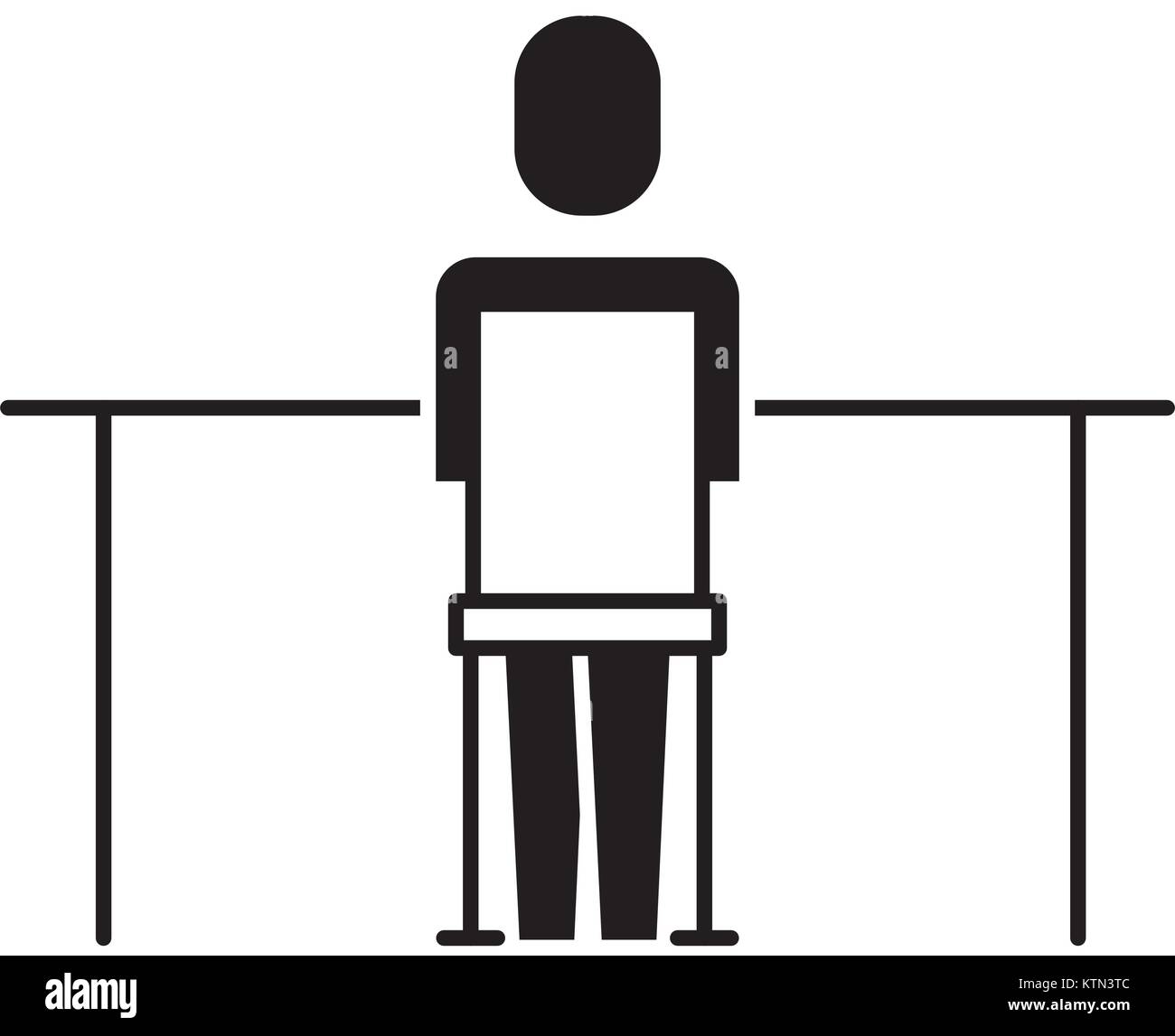 businessman sitting back work office vector illustration Stock Vector ...