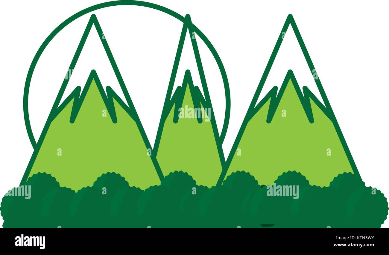 cartoon alps landscape Stock Vector Image & Art - Alamy