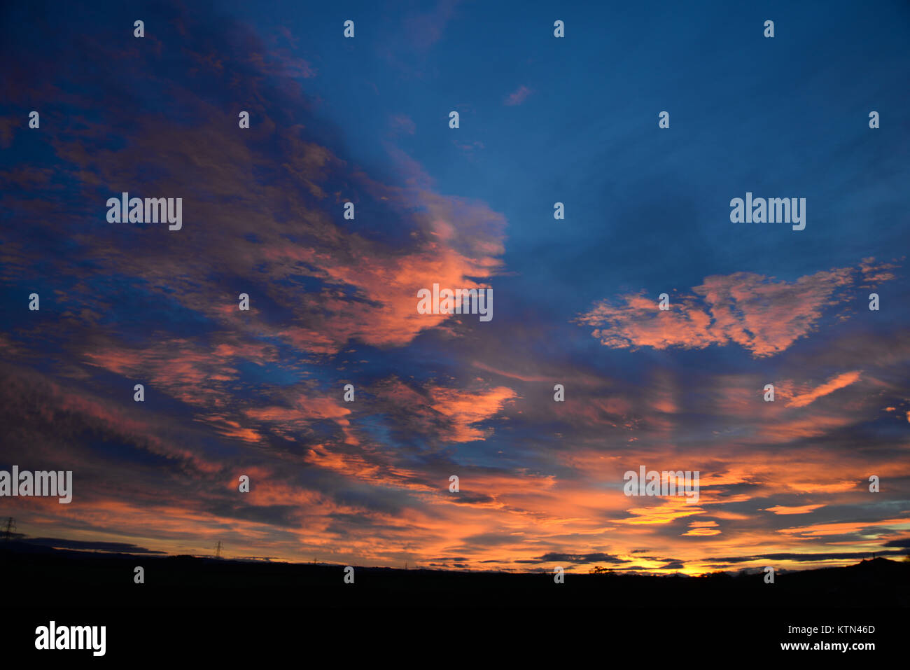 Beautiful British sunset Stock Photo - Alamy