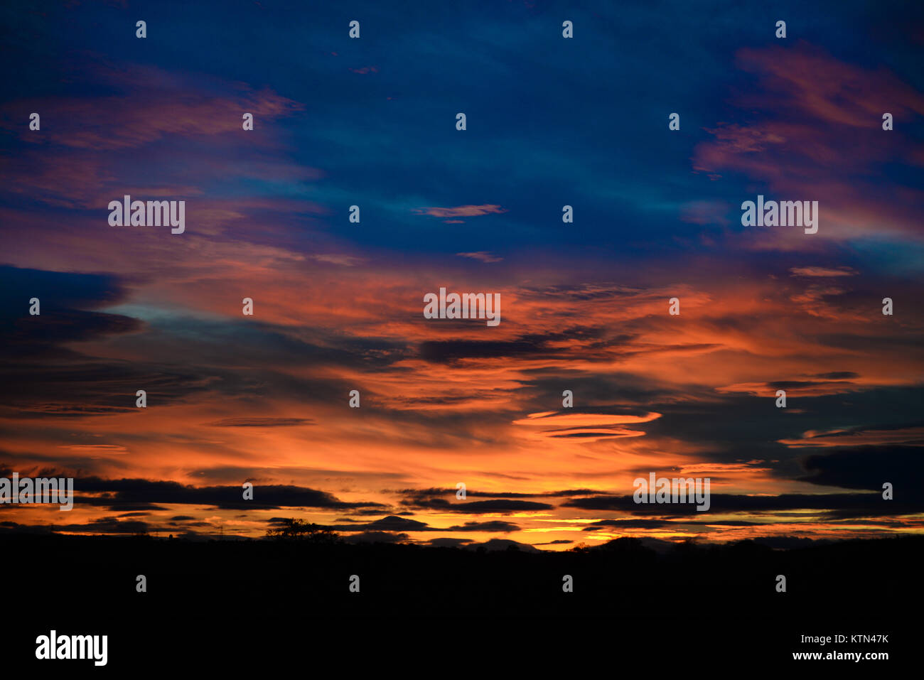 Beautiful British sunset Stock Photo - Alamy