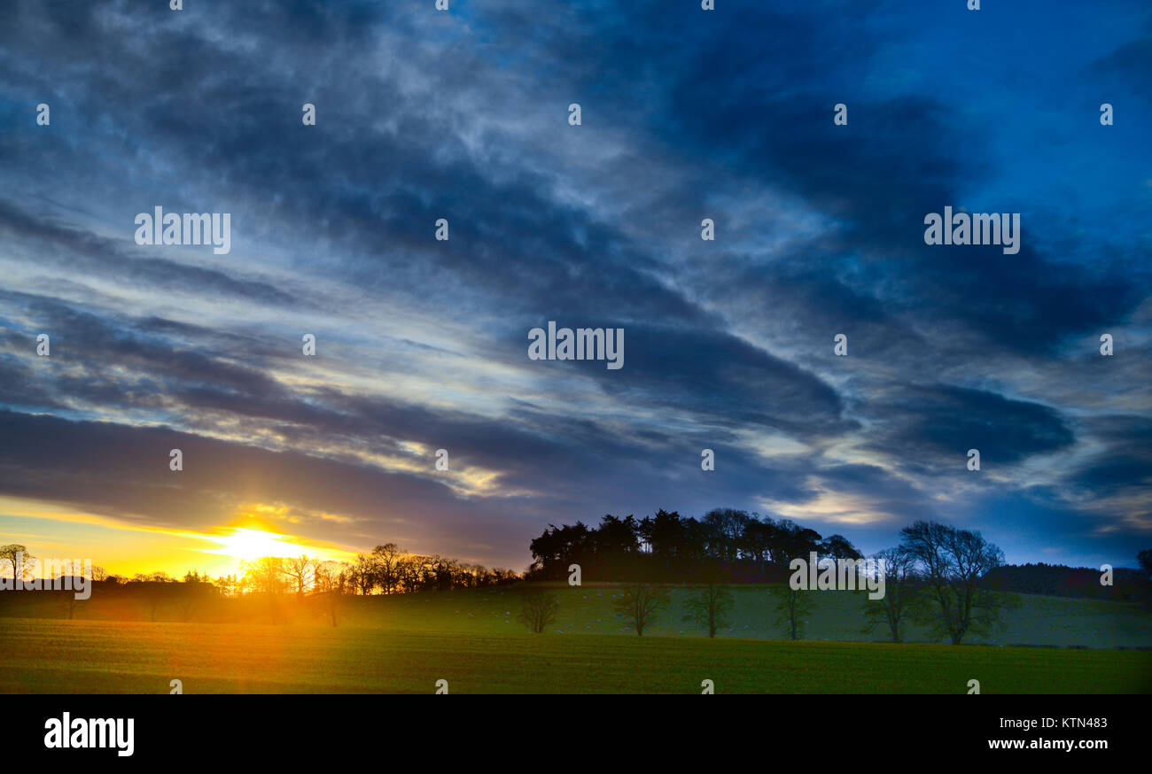 Beautiful British sunset Stock Photo - Alamy