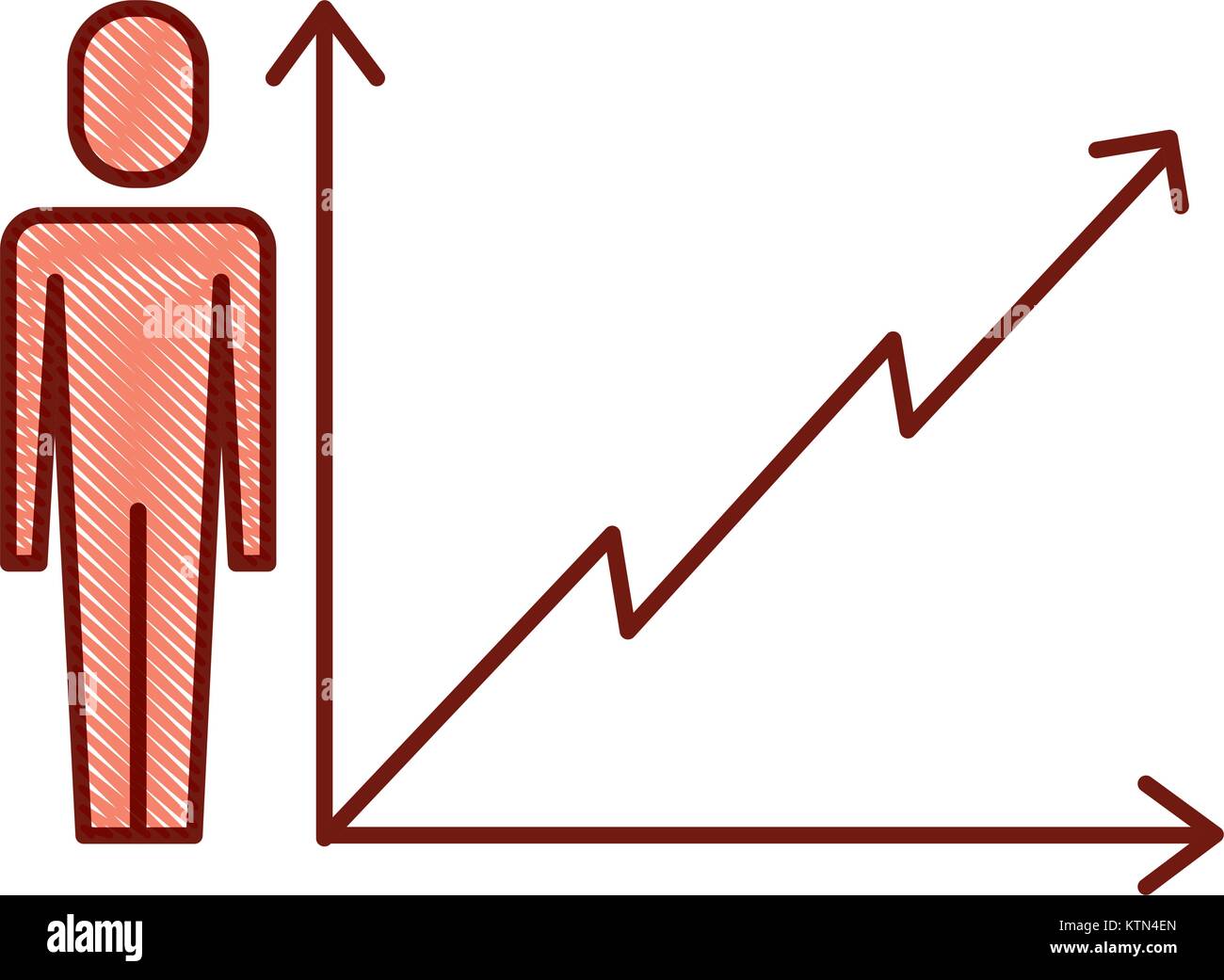 businessman with business graph growth arrow vector illustration Stock Vector Image & Art - Alamy