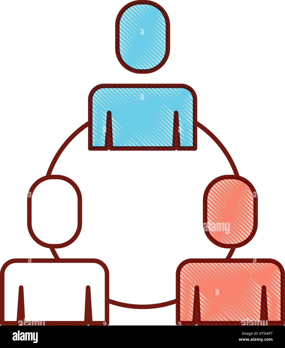 teamwork business people connection cooperation group vector ...