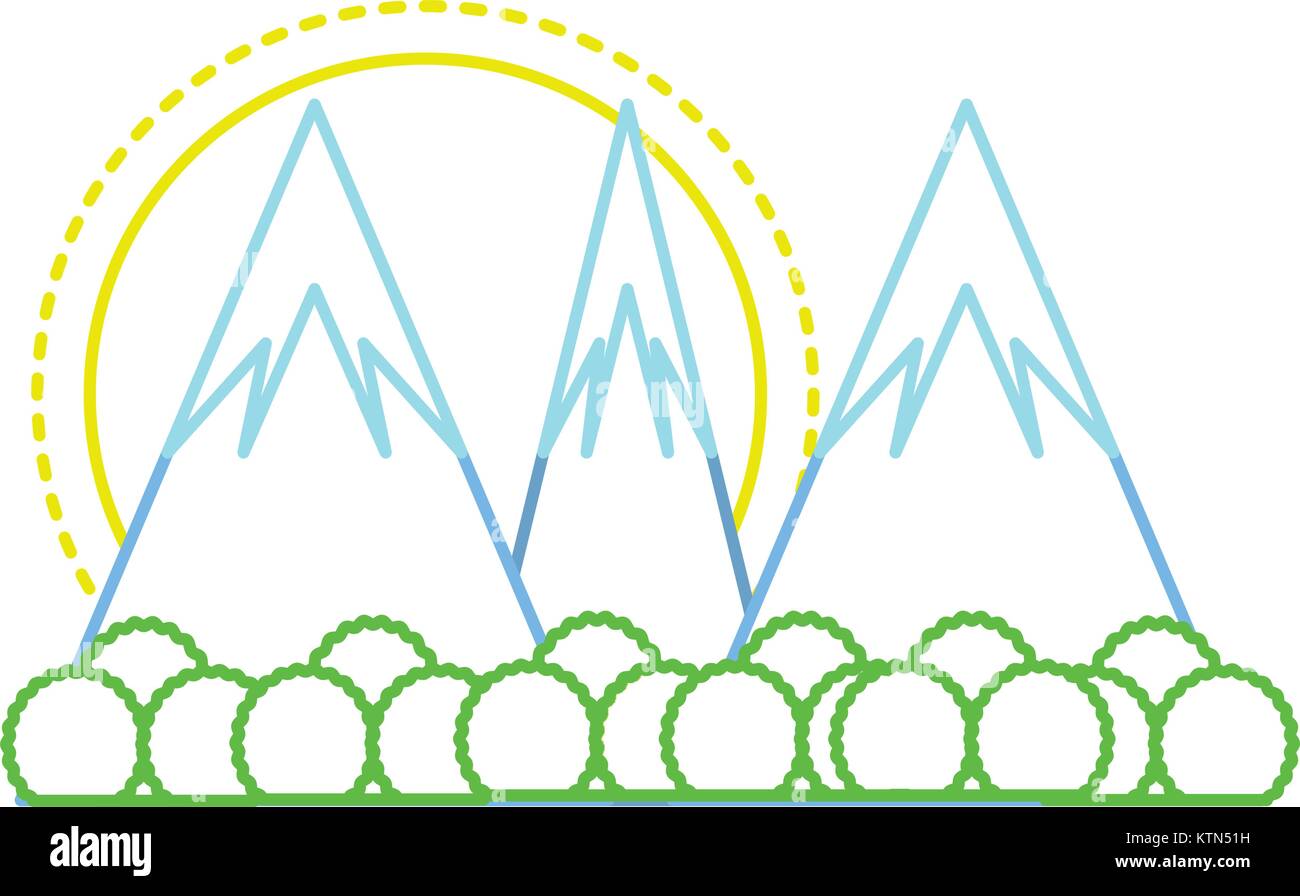 cartoon alps landscape Stock Vector Image & Art - Alamy