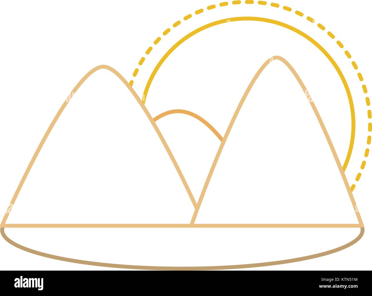 mountains and sun icon Stock Vector Image & Art - Alamy