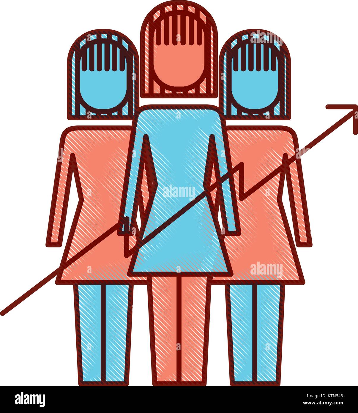teamwork people group progress arrows Stock Vector Image & Art - Alamy