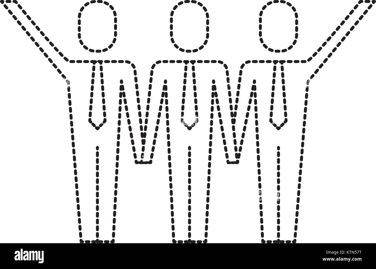 three men holding hands teamwork successful Stock Vector Image & Art ...