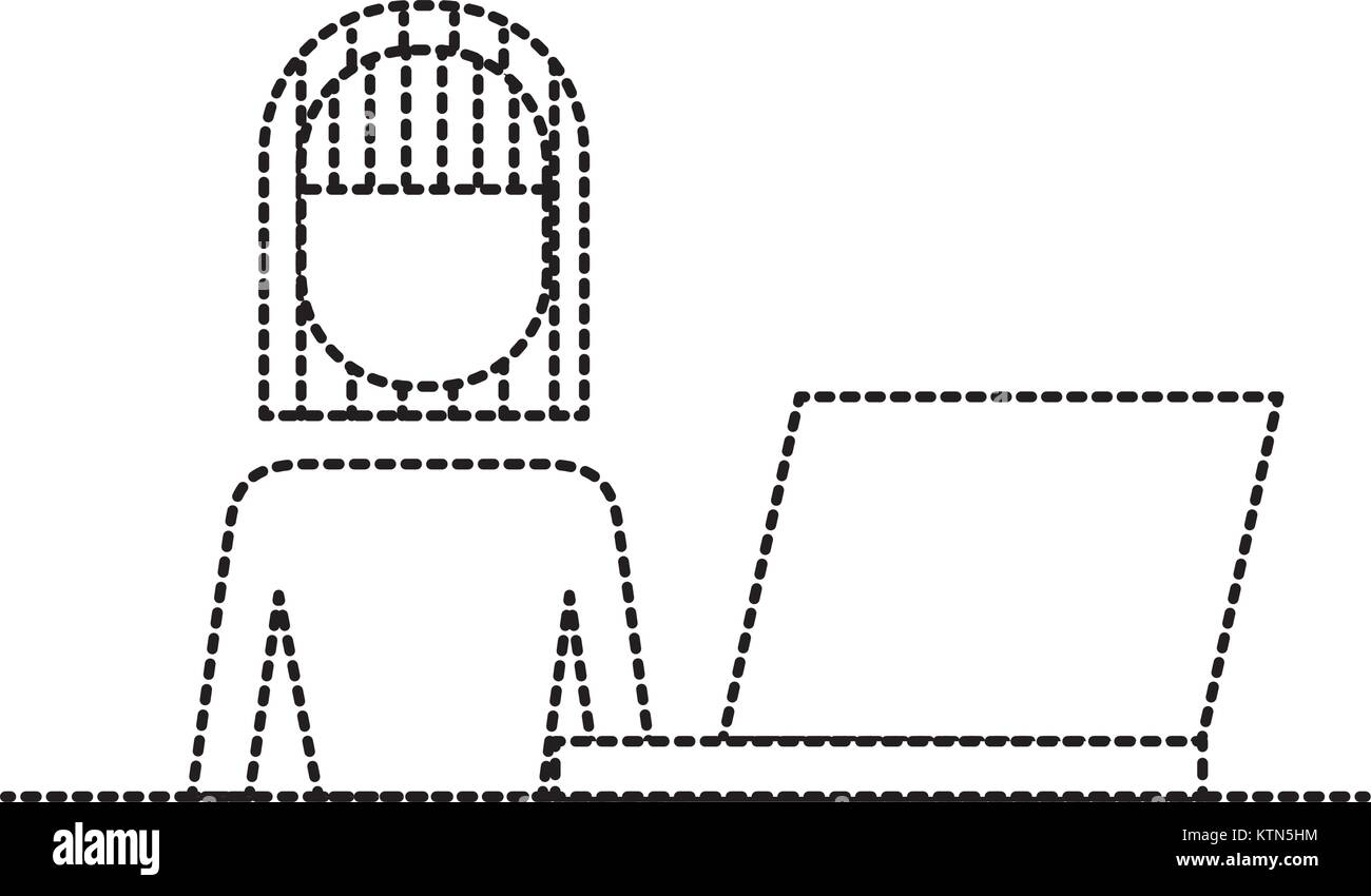 female portrait with laptop working Stock Vector Image & Art - Alamy