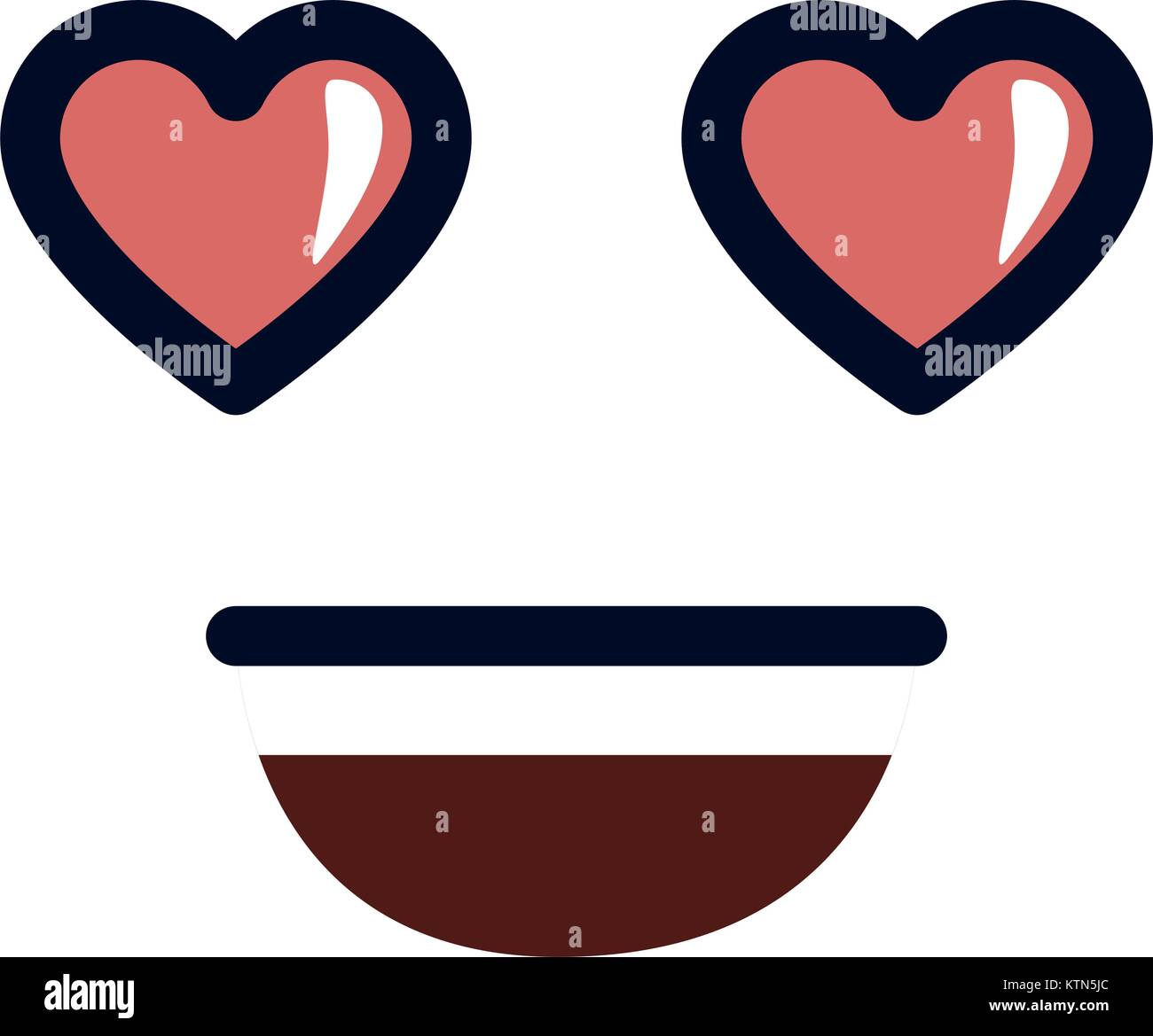 lovely face emoji character vector illustration design Stock Vector ...