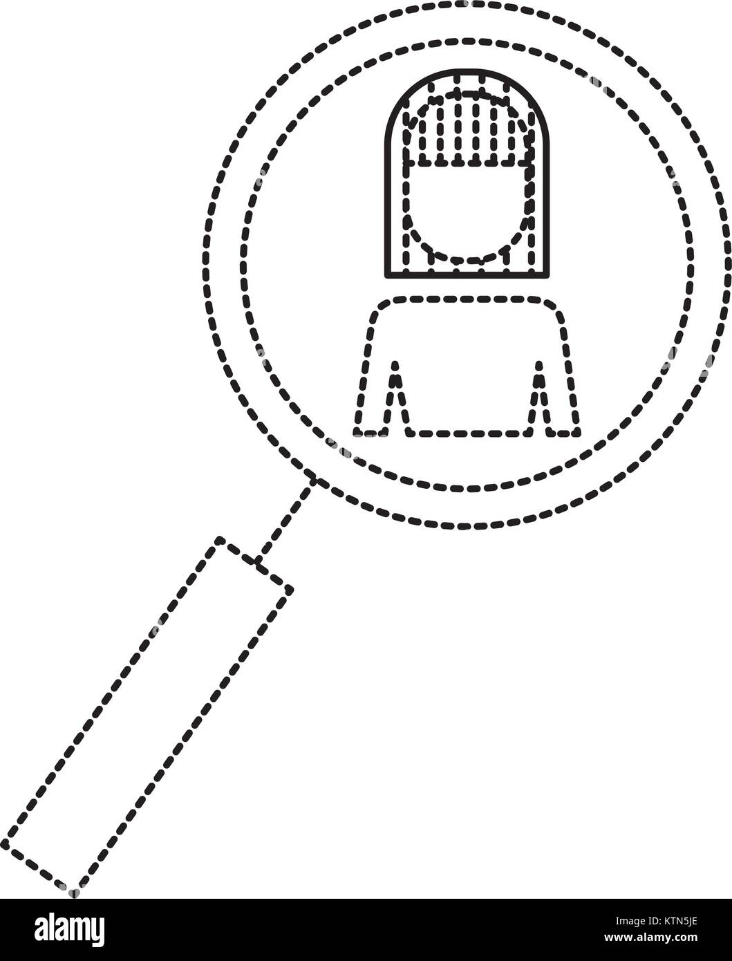 magnifier with business woman pictogram icon Stock Vector Image & Art ...