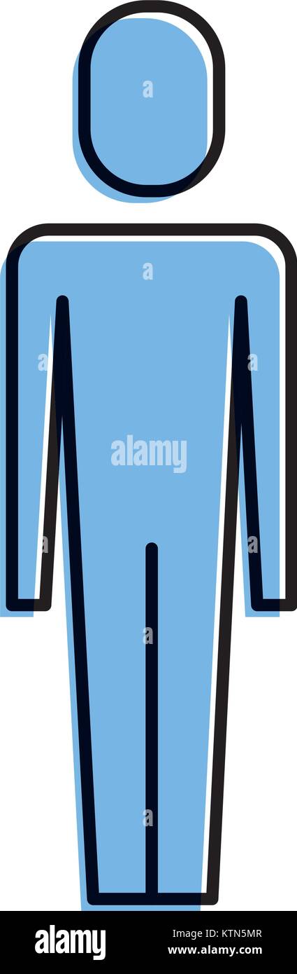 businessman standing male character pictogram Stock Vector Image & Art ...