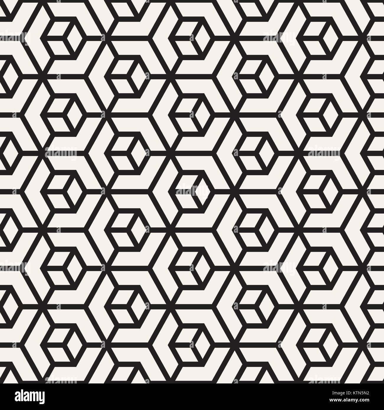 Vector seamless stripes pattern. Modern stylish texture with monochrome ...