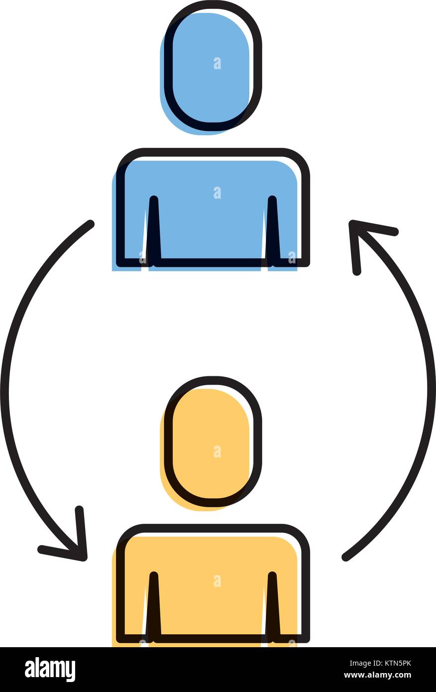 teamwork men cooperation solution arrows Stock Vector Image & Art - Alamy