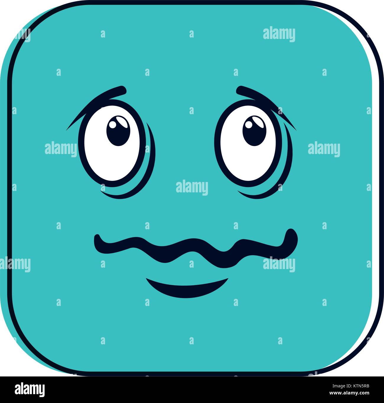 sick face emoji character vector illustration design Stock Vector Image ...