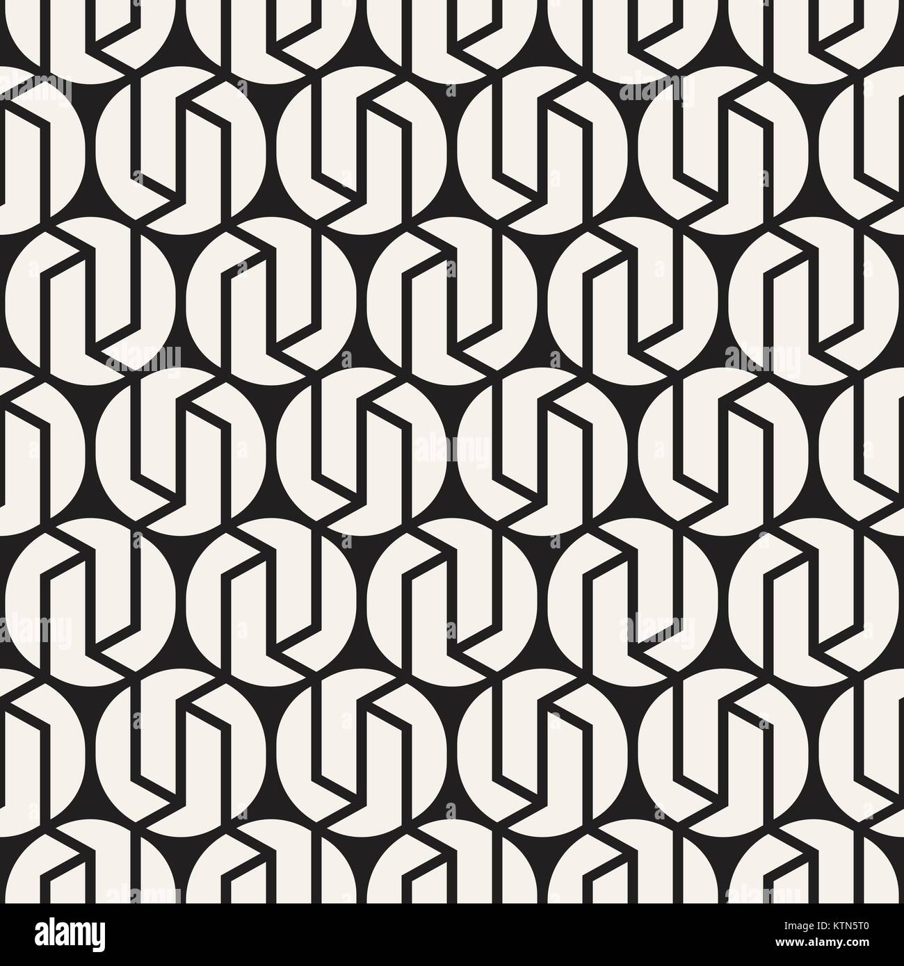 Vector seamless stripes pattern. Modern stylish texture with monochrome ...