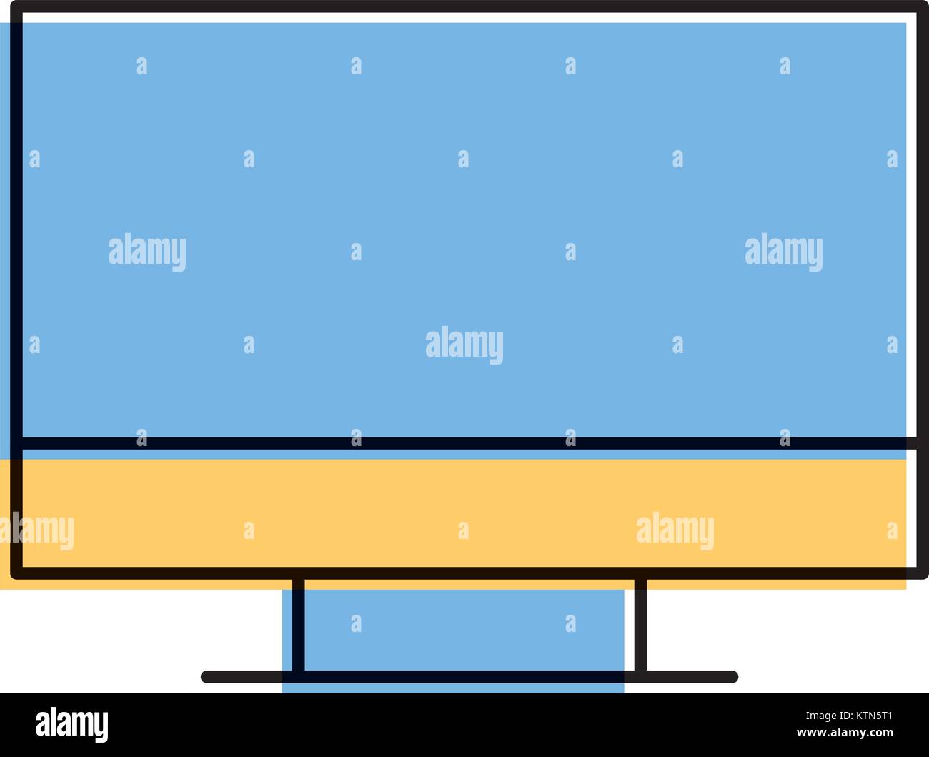 monitor computer device work equipment Stock Vector Image & Art - Alamy