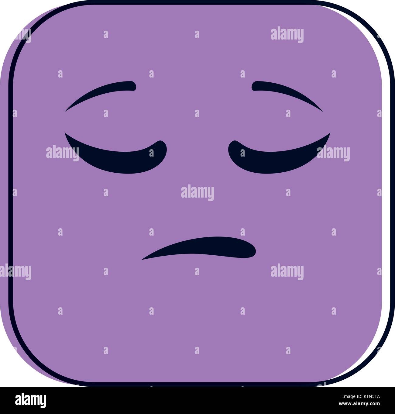 terrified face emoji character vector illustration design Stock Vector ...